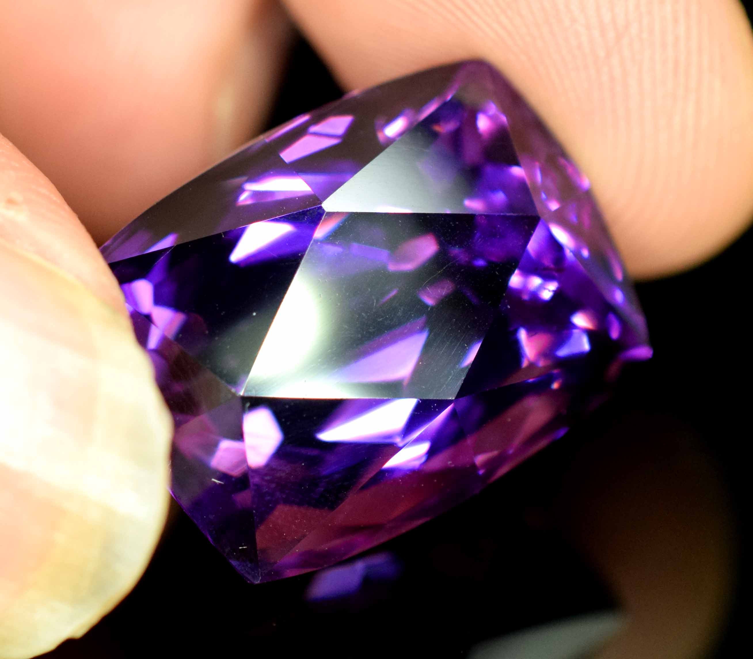 Amethyst Loose Gemstone Fancy Cut - 27.40 Carats - Etsy