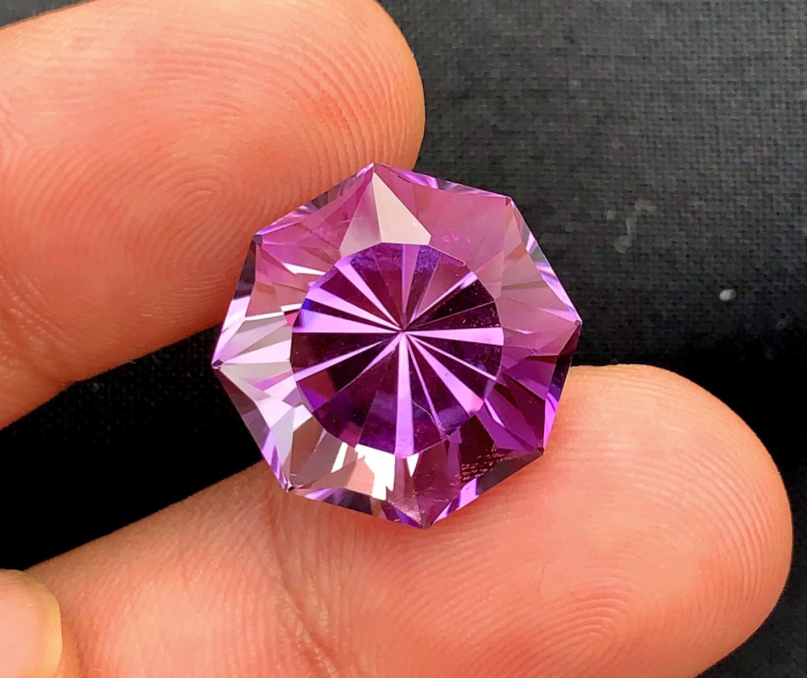 Fancy Cut Natural Amethyst Loose Gemstone 17.50 Carats - Etsy UK