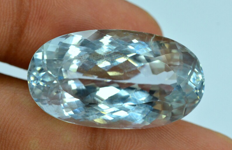 39.60 Carats Oval Cut Blue Color Natural Kunzite Loose - Etsy
