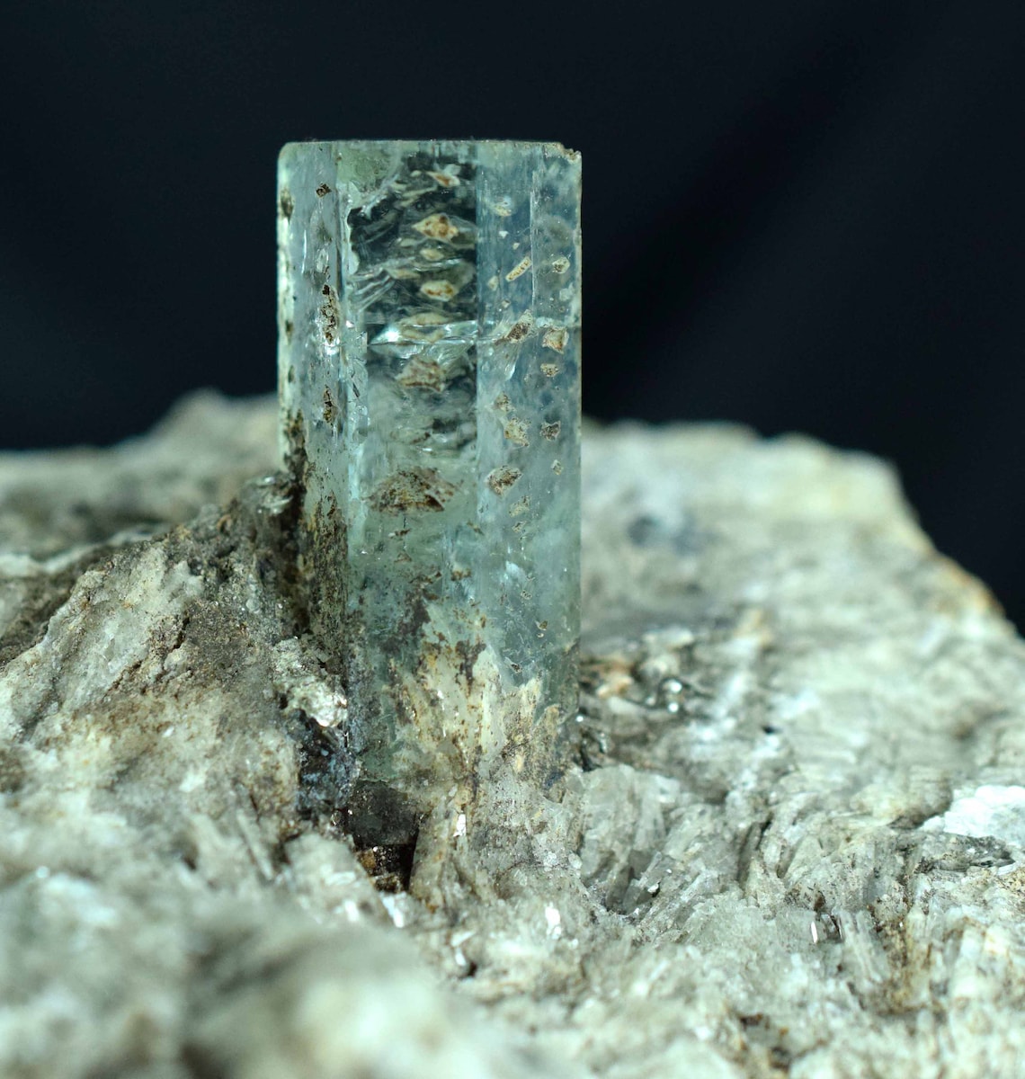 Aquamarine Crystal On Matrix Specimen From Afghanistan 580 | Etsy