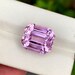 Electric Lavender Pink Kunzite Loose Gemstone , Square Emerald Shape ...