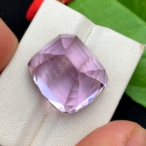 Electric Lavender Pink Kunzite Loose Gemstone , Cushion Shape Kunzite ...