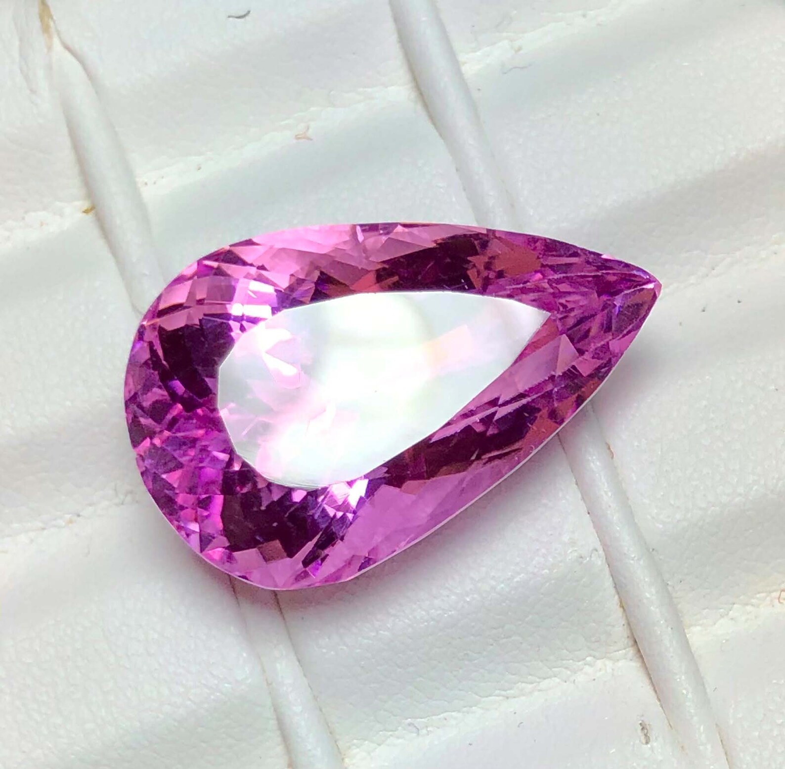 Natural Deep Pink Kunzite Spodumene Loose Gemstone VVS Pear - Etsy