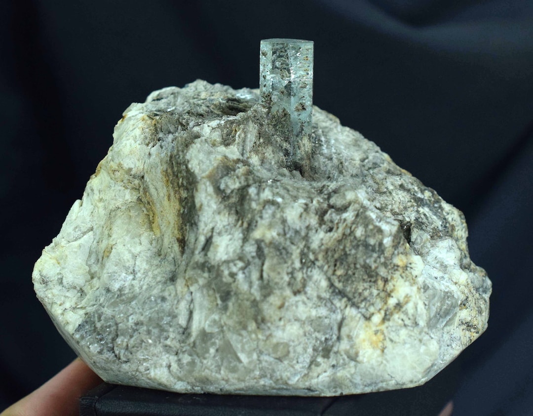 Aquamarine Crystal on Matrix Specimen From Afghanistan 580 - Etsy