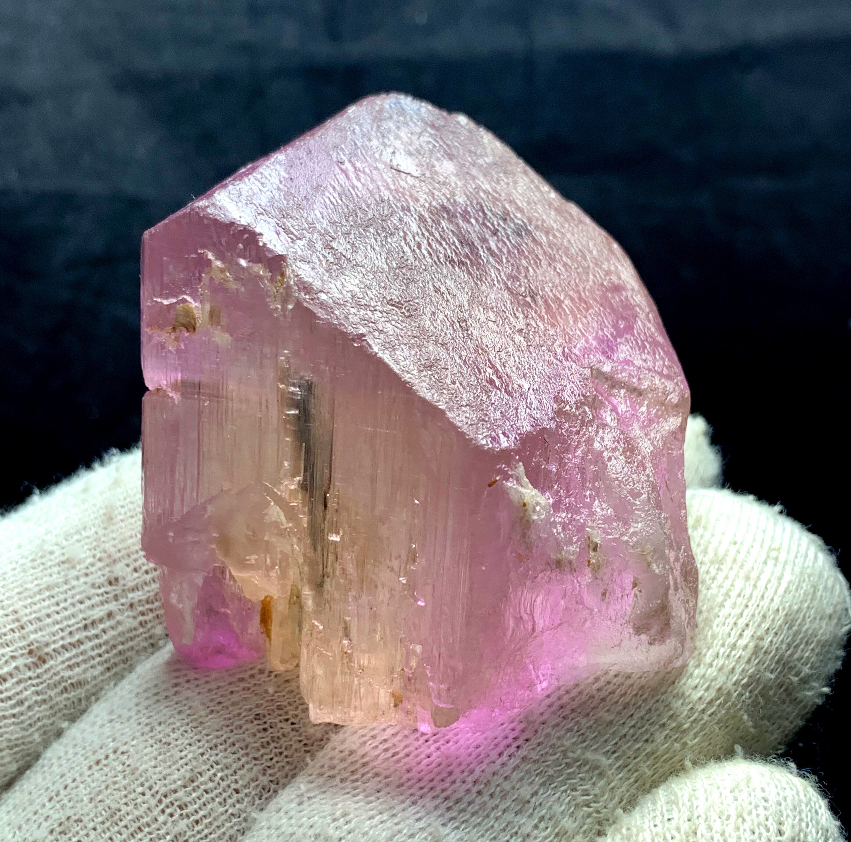 Pink Kunzite Spodumene Crystal V-Shape Terminated Natural | Etsy