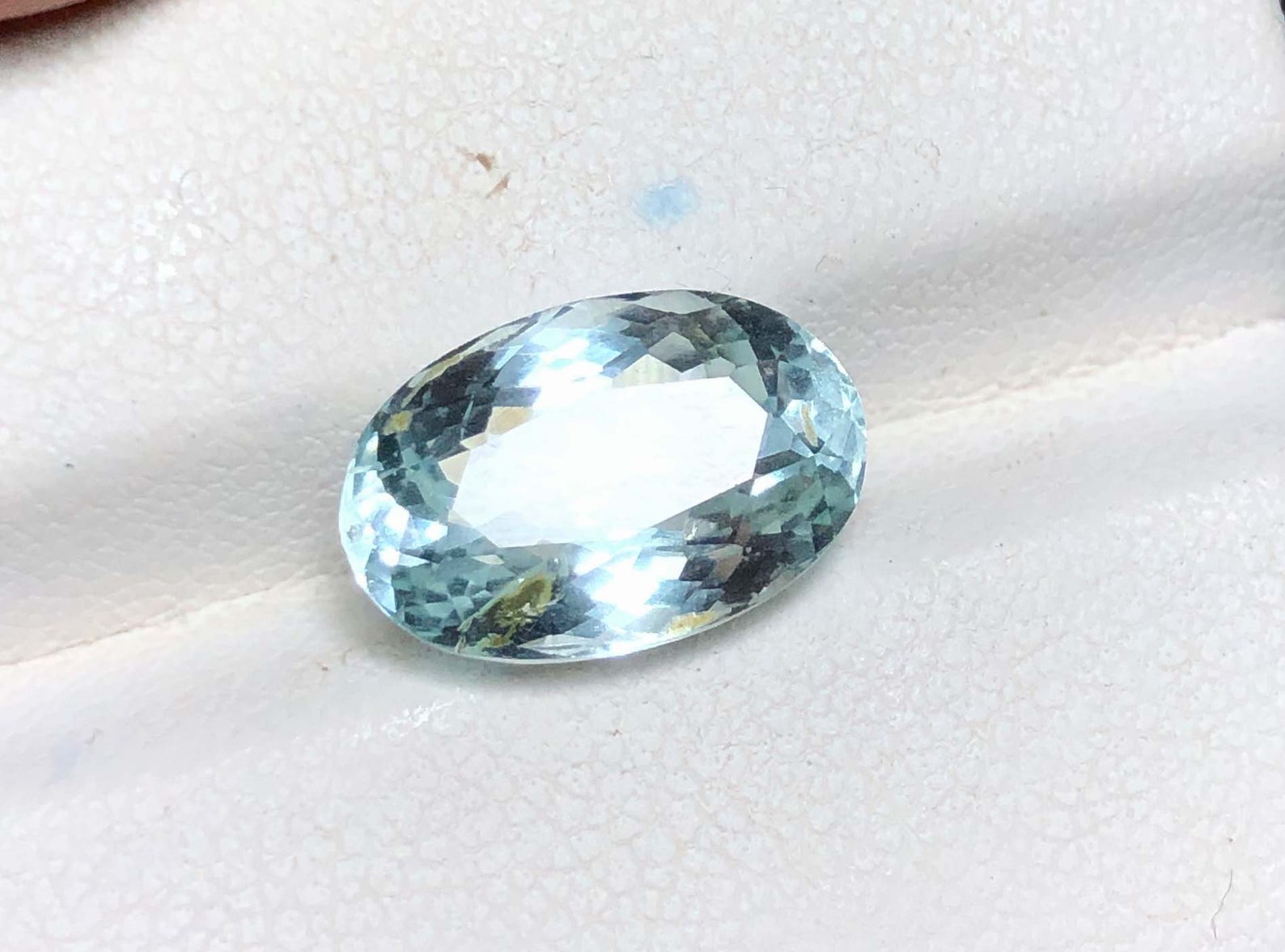 Natural Aquamarine Loose Gemstone Oval Cut 5.05 Carats | Etsy