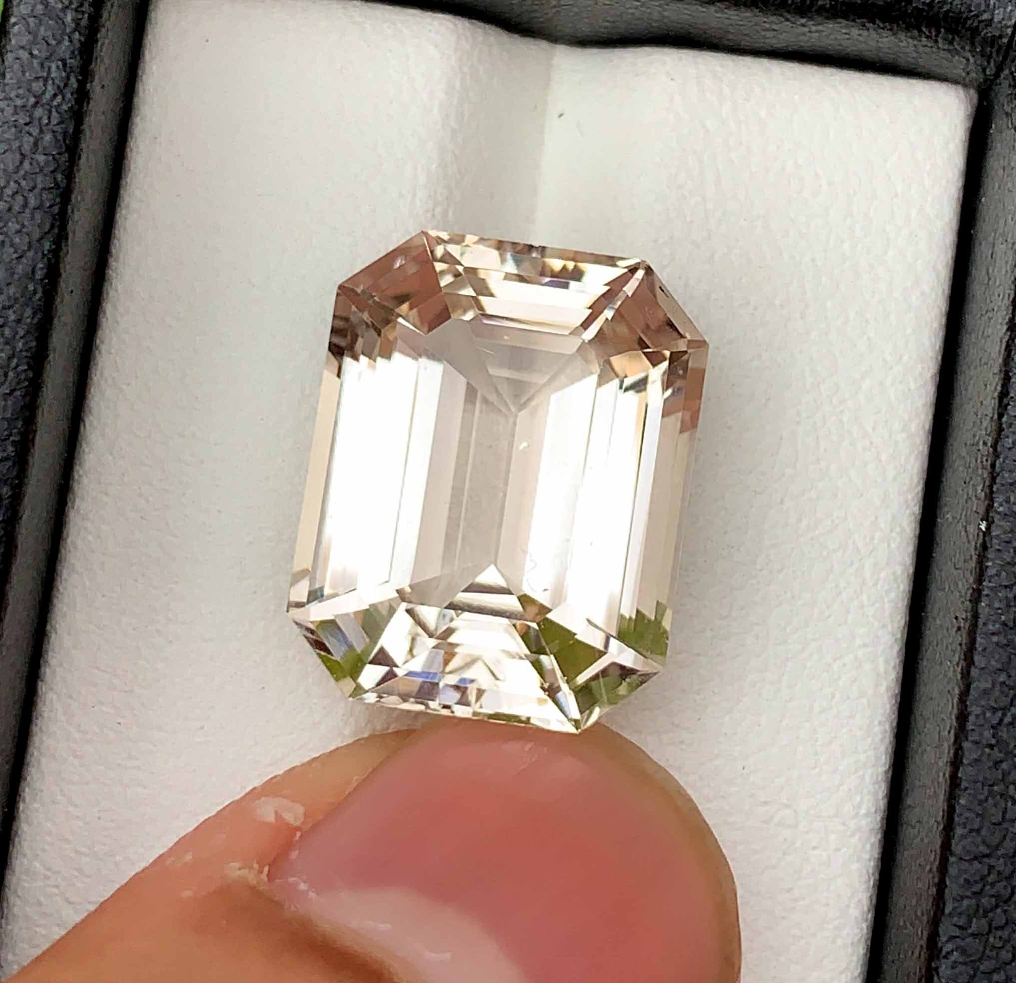 Natural Sherry Topaz Loose gemstone Emerald Cut 20.10 Carats | Etsy
