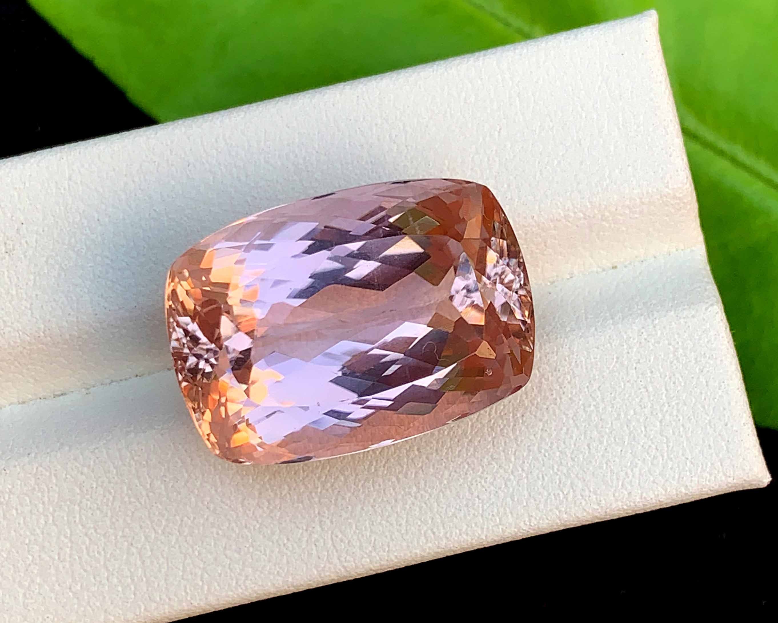 Peach Pink Color Natural Kunzite Spodumene Loose Gemstone | Etsy