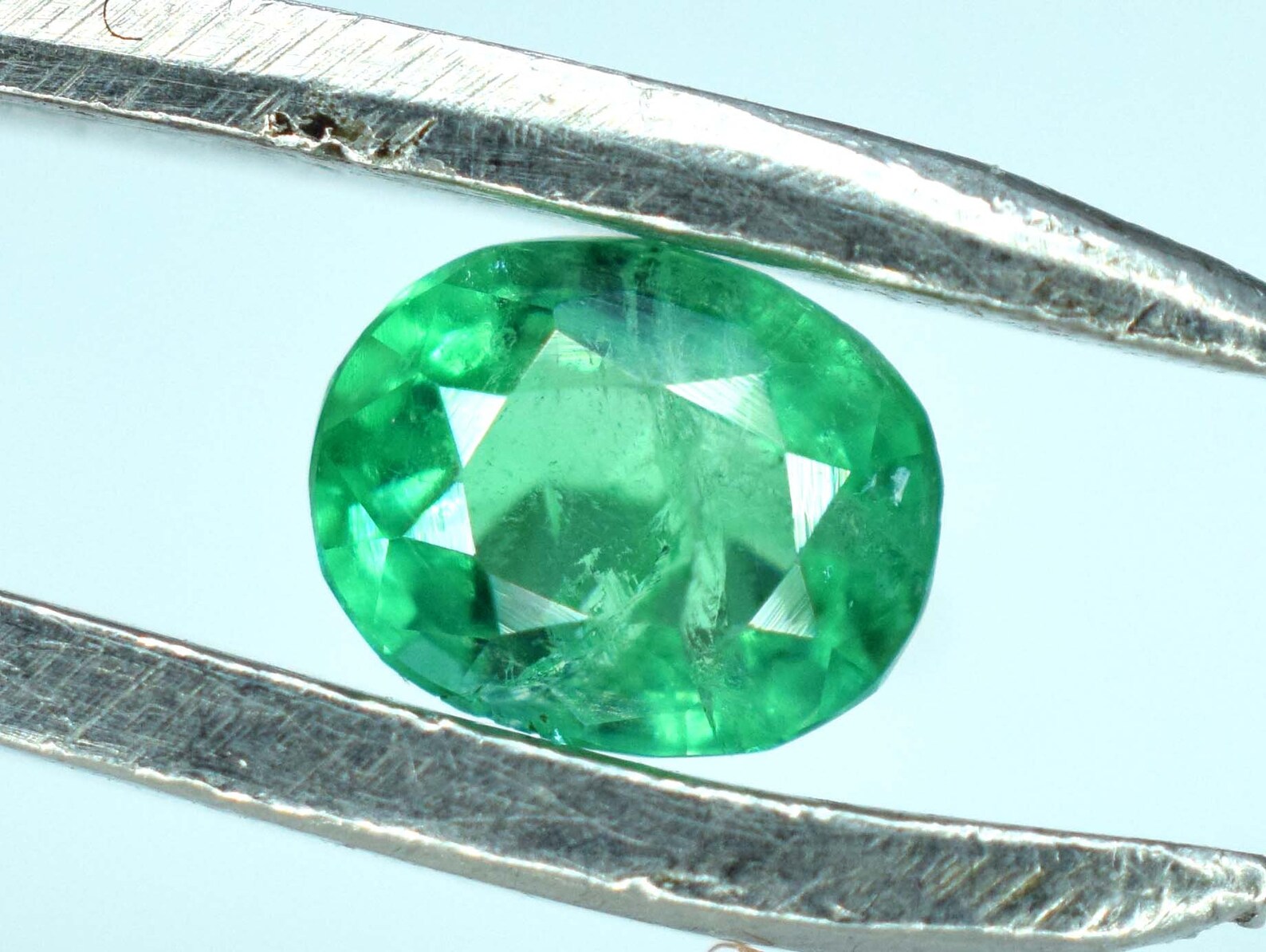 1 Carats Oval Cut Emerald Loose Gemstone From Panjsher - Etsy