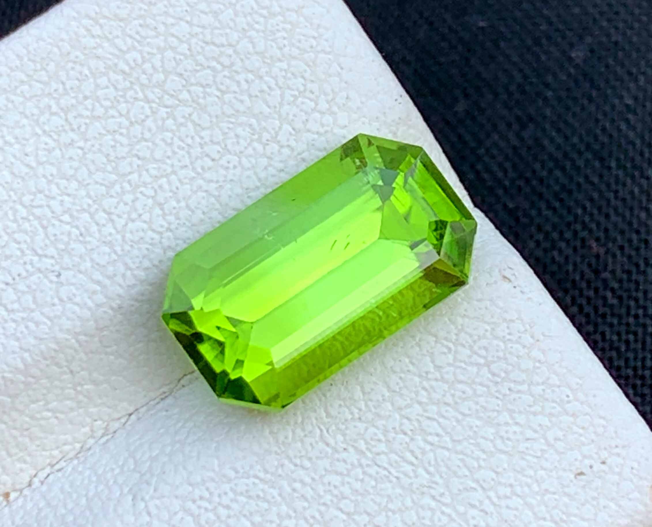 Natural Octagon Cut Peridot Loose Gemstone From Pakistan - Etsy UK