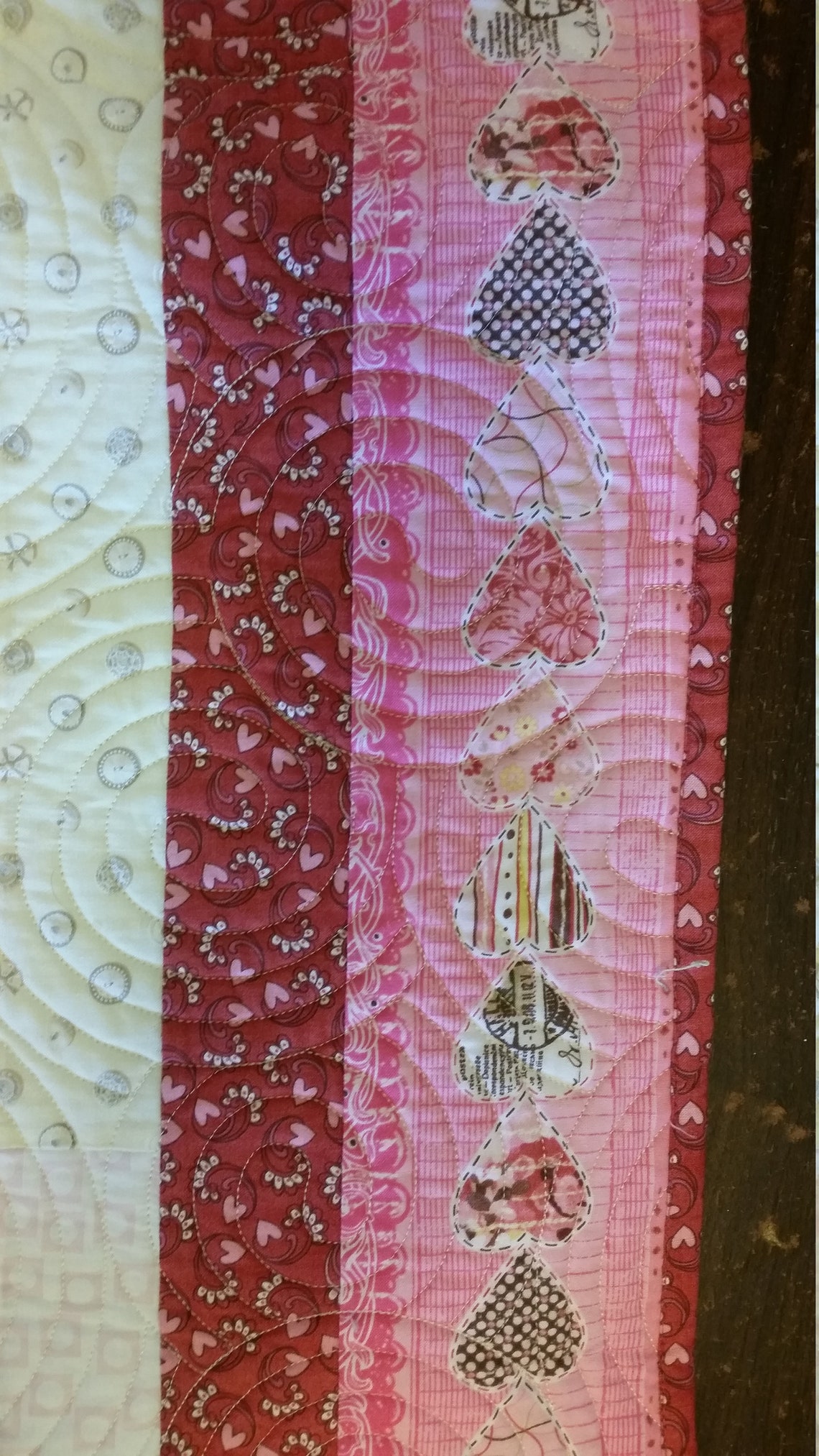 Wallpaper Strips Heart 64 X 66 Quilt Pattern - Etsy Canada