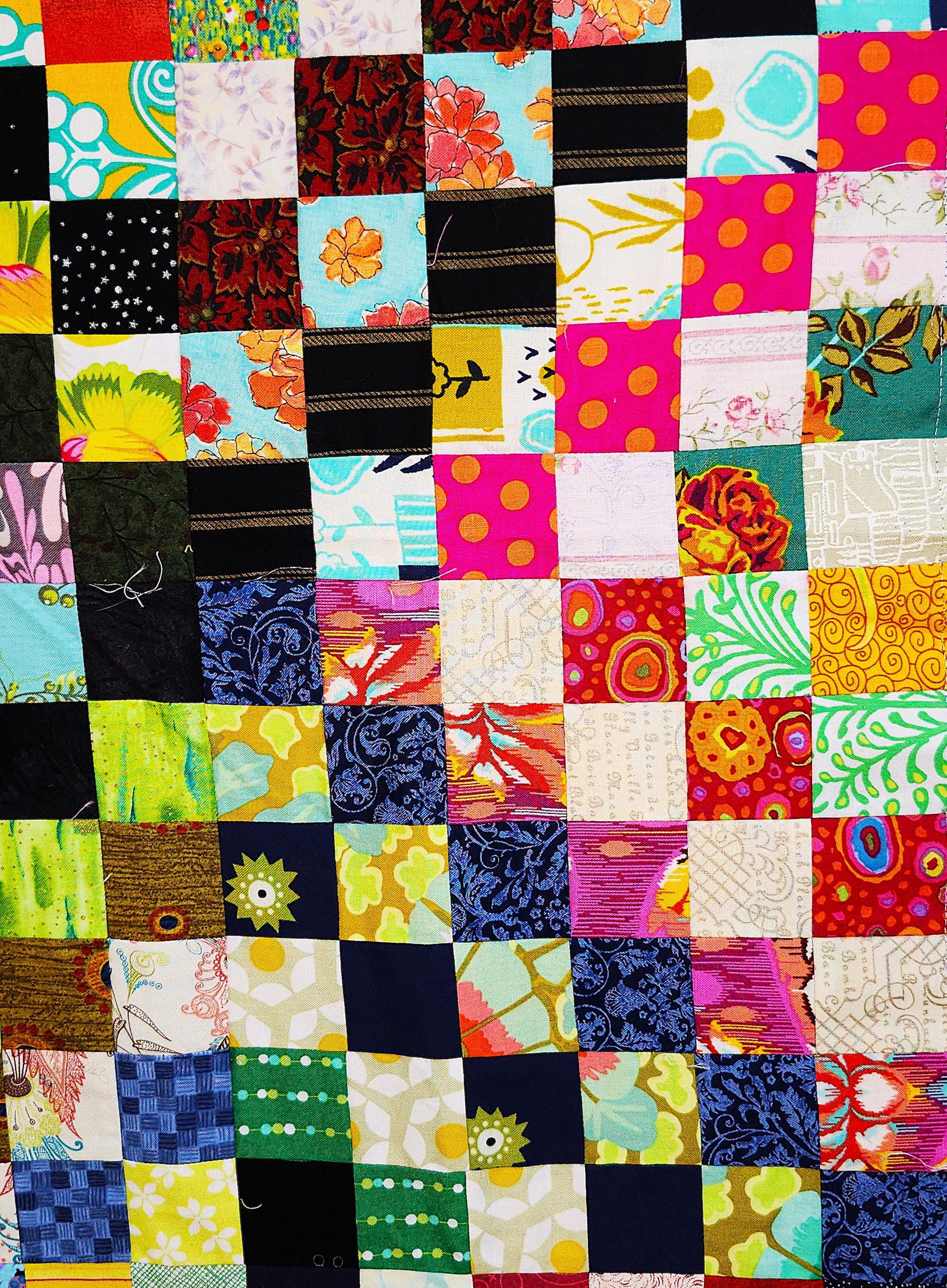 Super Scrappy Granny Squares Quilt Top 64" X 55" - Etsy