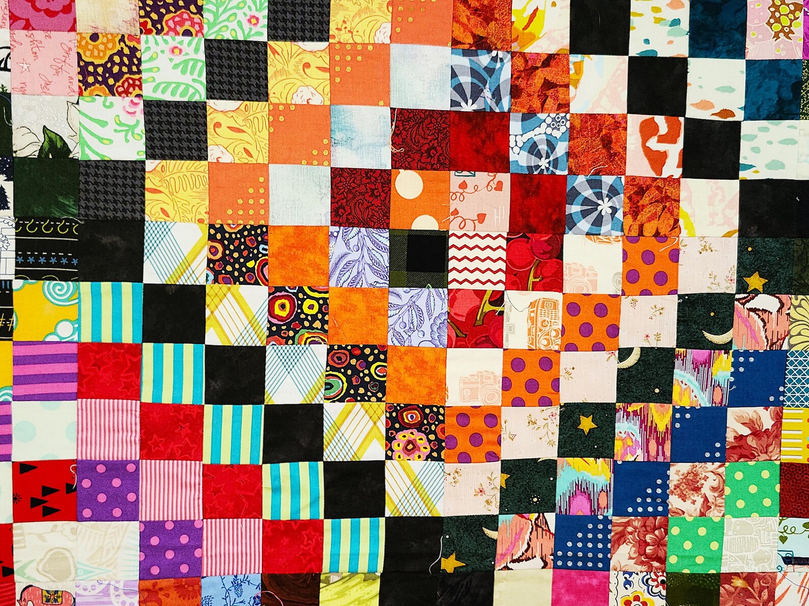 Super Scrappy Granny Squares Quilt Top 64" X 55" - Etsy