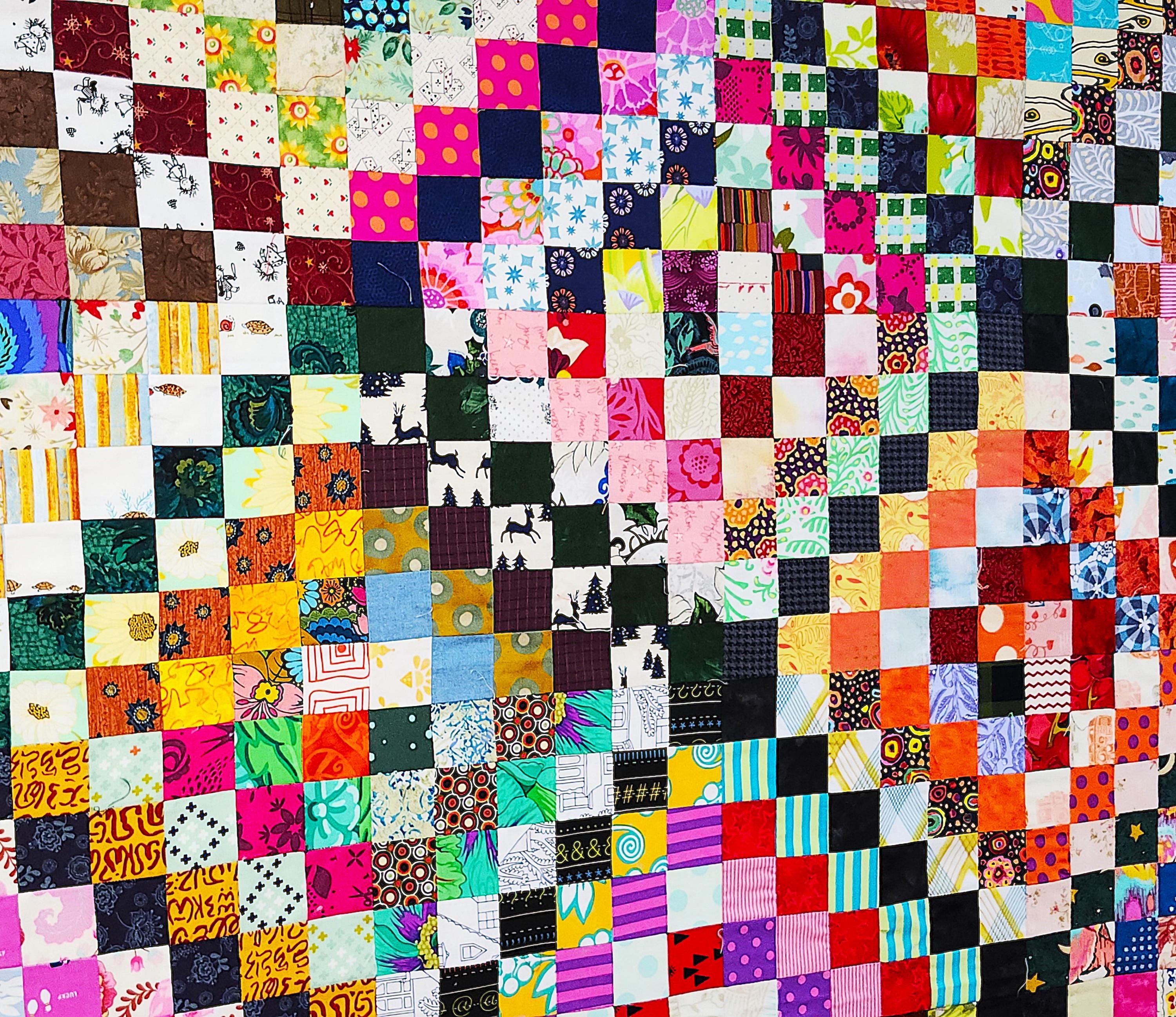 Super Scrappy Granny Squares Quilt Top 64" X 55" - Etsy