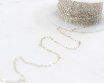 Sterling Silver Long Cable Chain Roll Bulk 925 Silver Long - Etsy