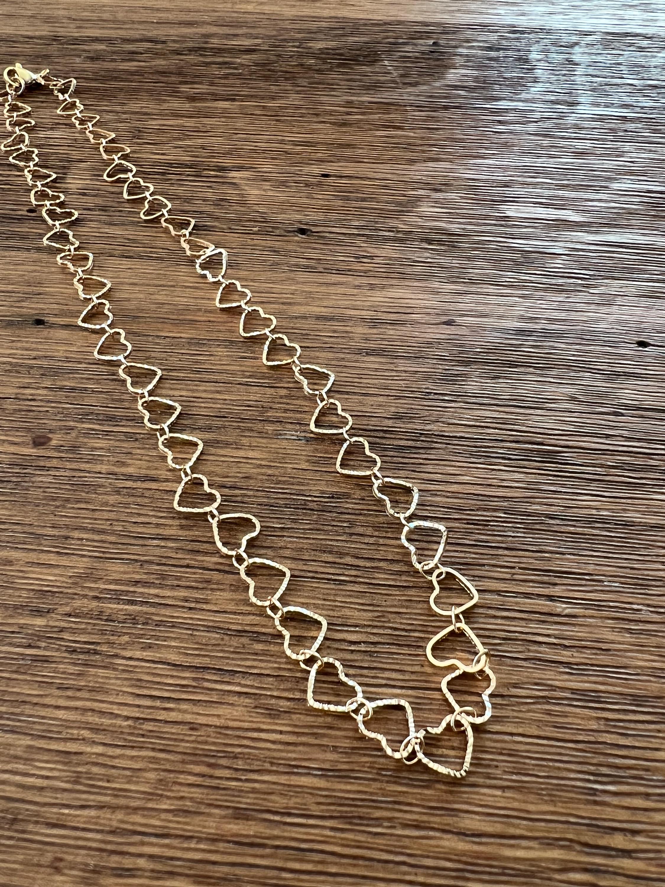 Heart Link Chain - Etsy