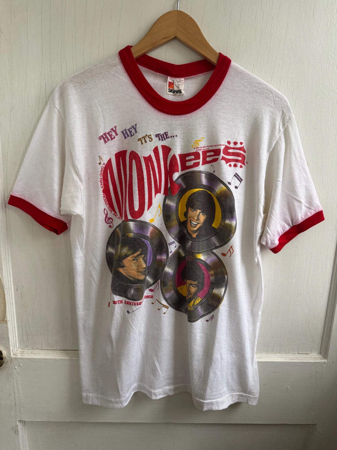 Vintage 1986 ‘the Monkees’ 20th Anniversary Tour Raglan T-shirt - Etsy