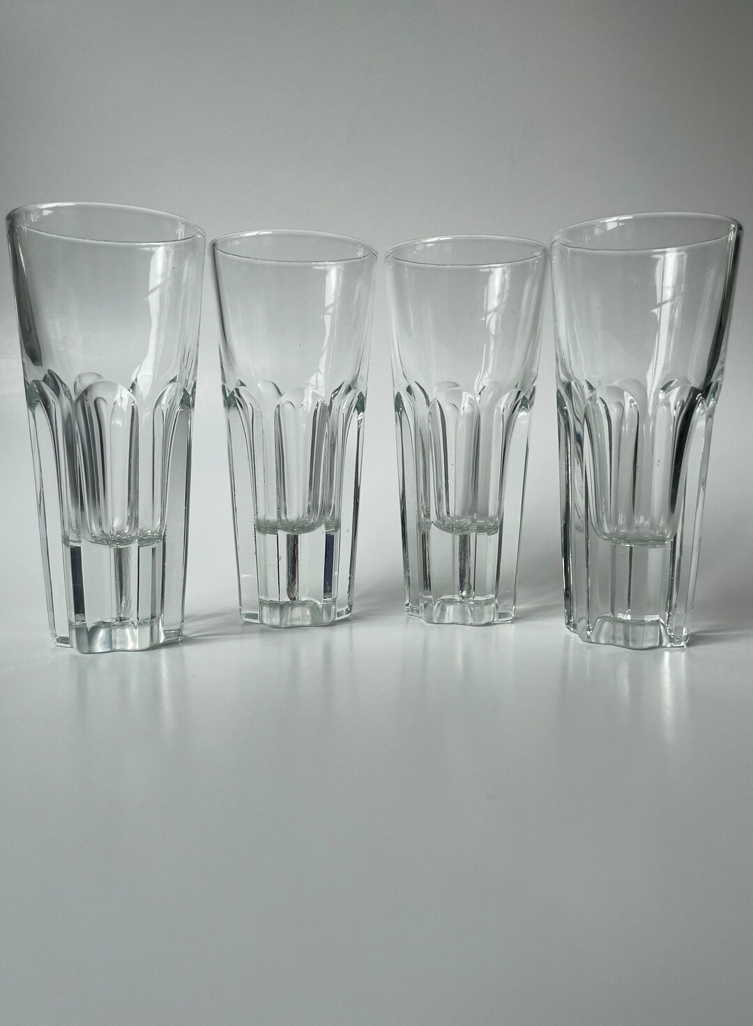 Set of 4 Mid Century Fluted Crystal Cordial / Champagne Glasses - Etsy