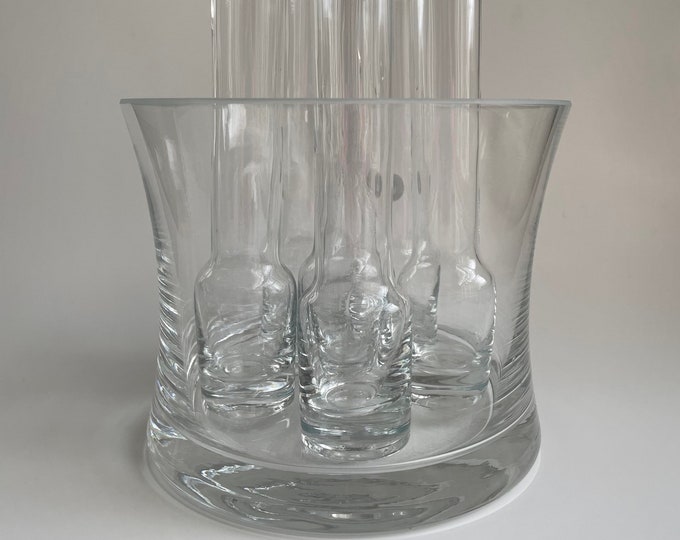 Vintage Mid Century Turkish Glass Vodka Chiller / Shooter Set - Etsy
