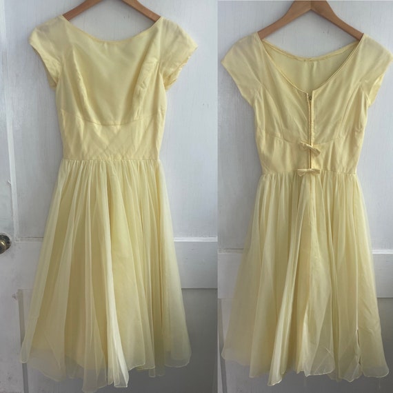 Vintage 1950’s Lorrie Deb San Francisco Pastel Yellow… - Gem