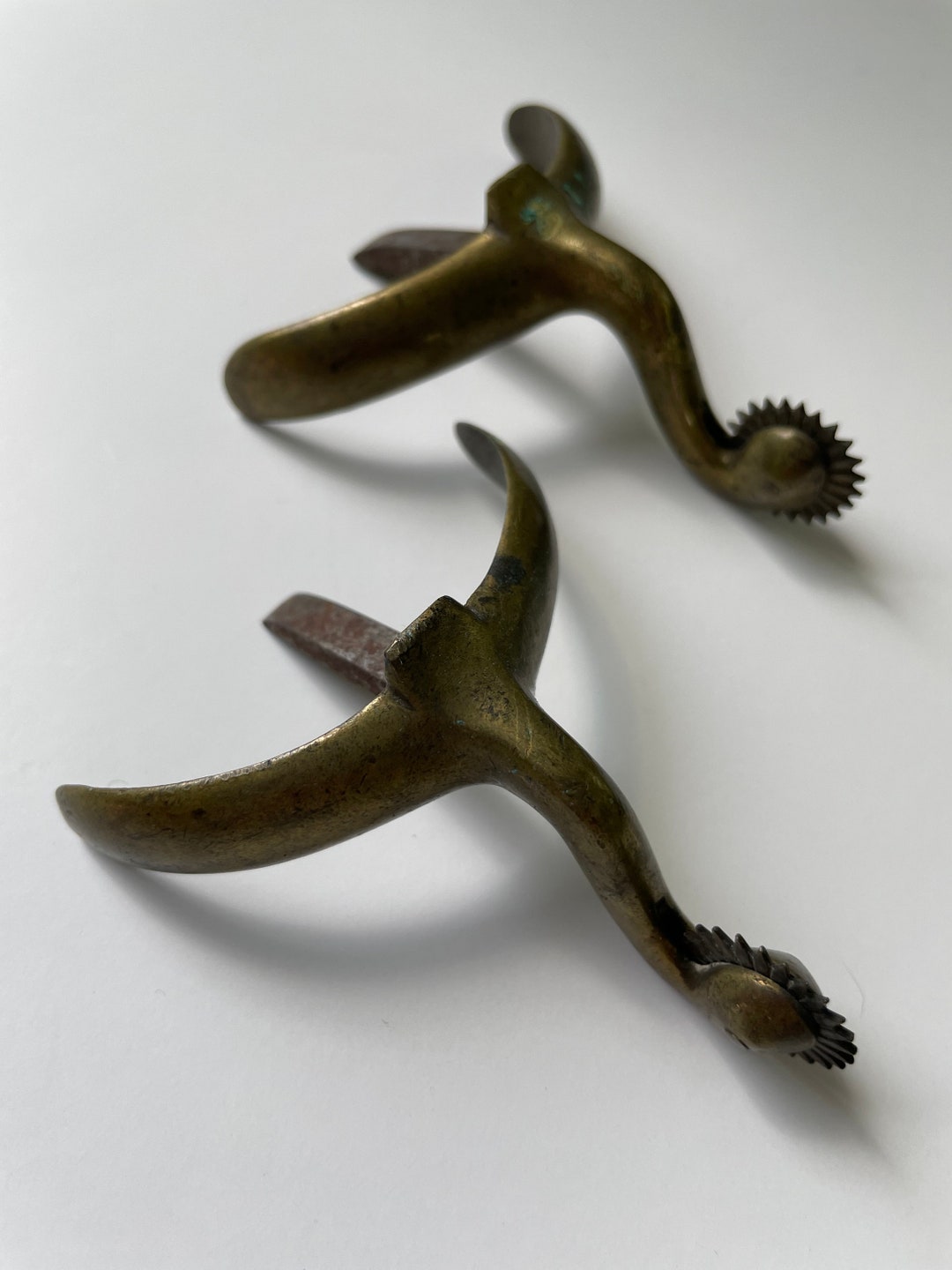 Antique Late 1800s Needham of England Solid Brass Military Box Spurs - Etsy