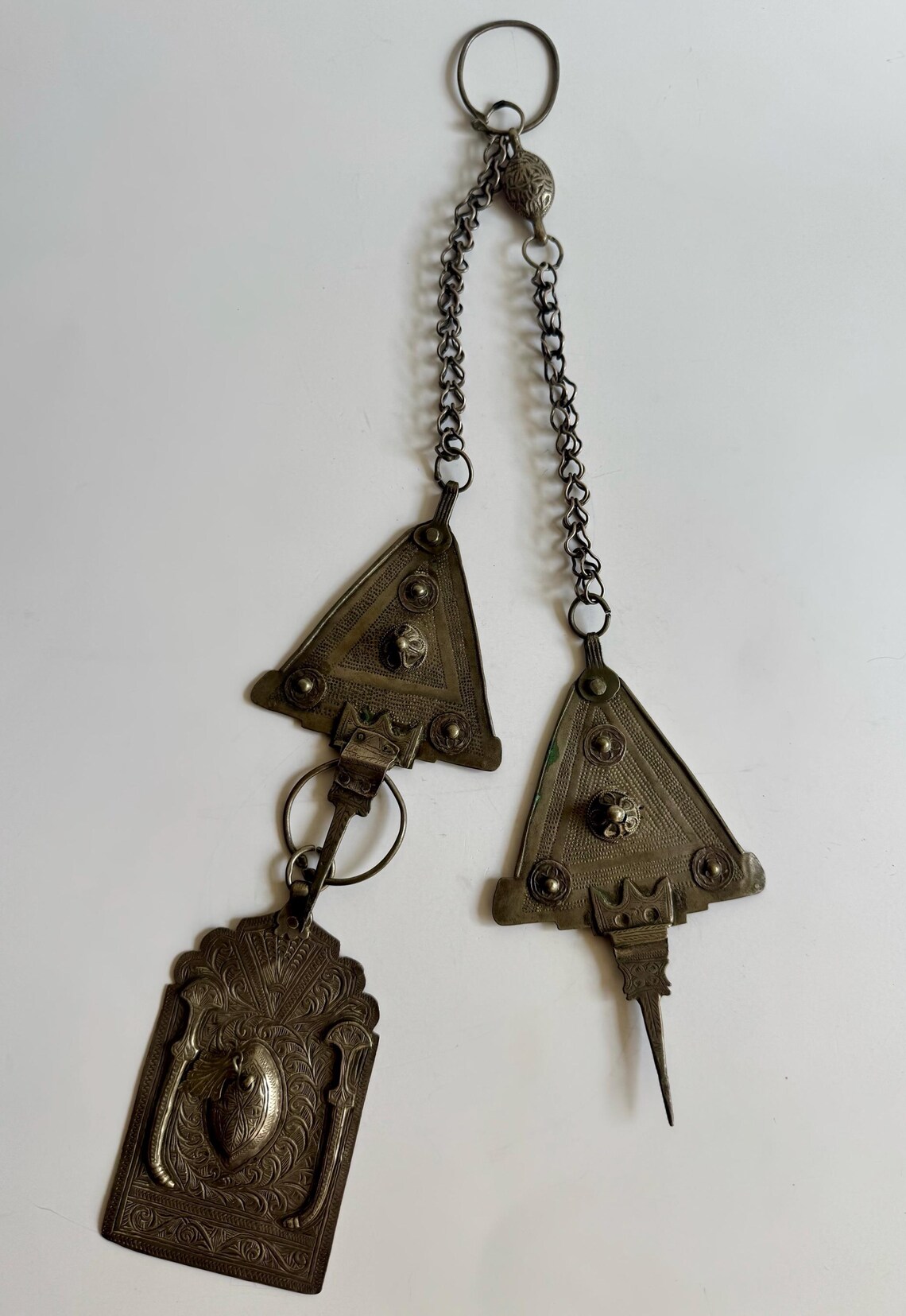 Antique Berber Moroccan 3 Pendant Fibulae Adorning Cloak Clasp - Etsy