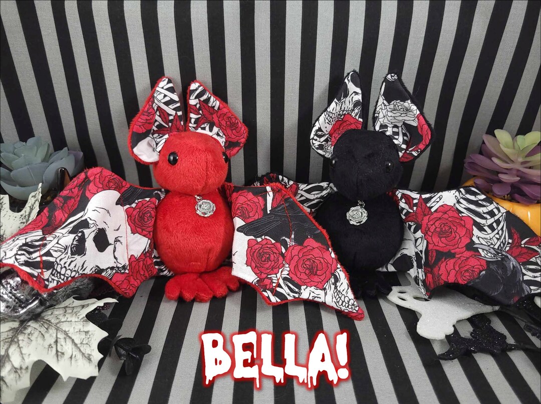 Bella Batling! - Stuffed Plush Bat, Made to Order, Unique Gift, Sensory ...