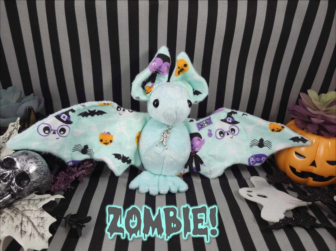 Zombie Batling! - Stuffed Plush Bat, Made to Order, Unique Gift ...