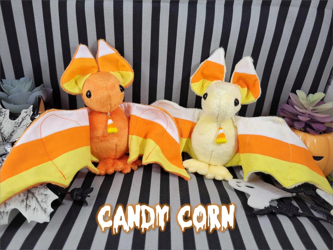 Candy Corn Special Halloween Batling! - Stuffed Plush Bat, Made to ...