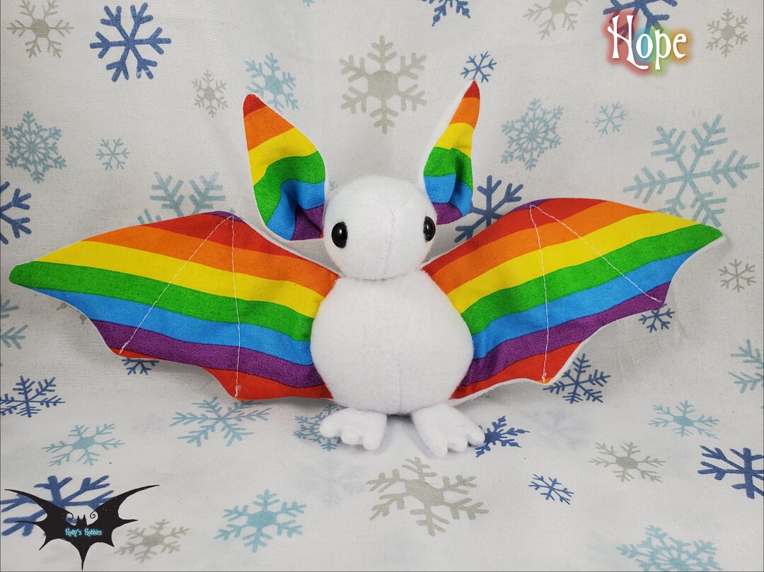 Hope Pride Batling Stuffed Plush Bat, Doll, Plushie, Softie, Sensory ...