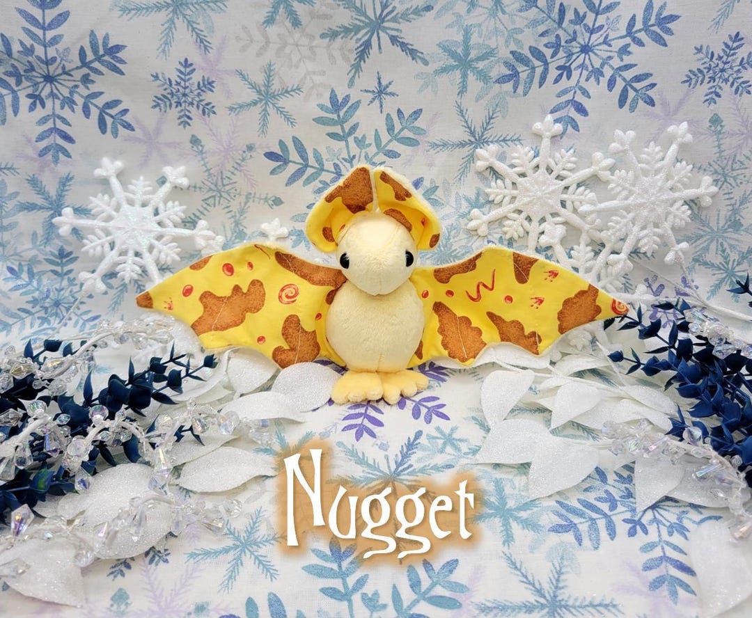 Nugget Batling! - Stuffed Plush Bat, Made to Order, Unique Gift ...