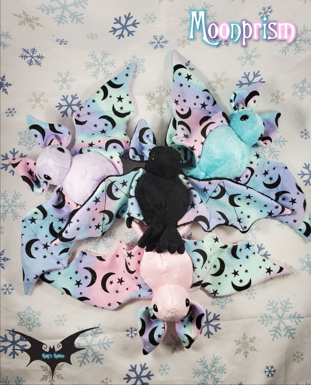 Moonprism Batling! - Stuffed Plush Bat, Made to Order, Unique Gift ...
