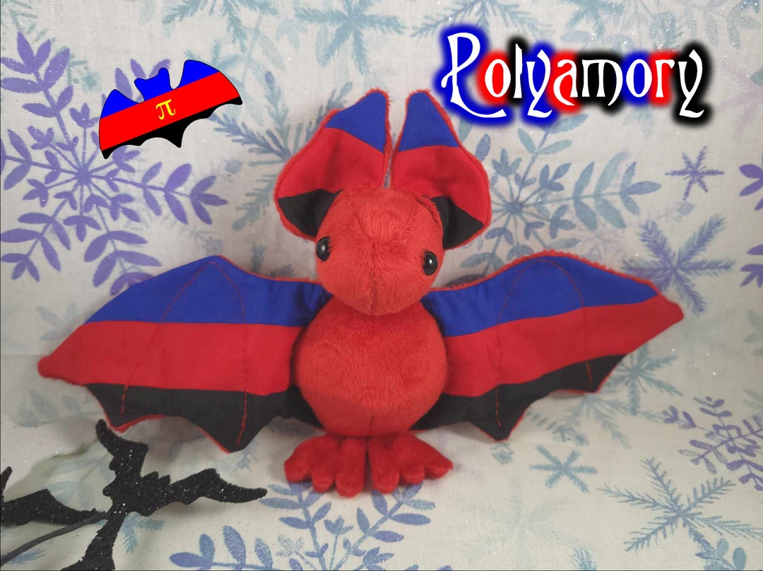 Polyamory Batling! - Stuffed Plush Bat, Made to Order, Unique Gift ...