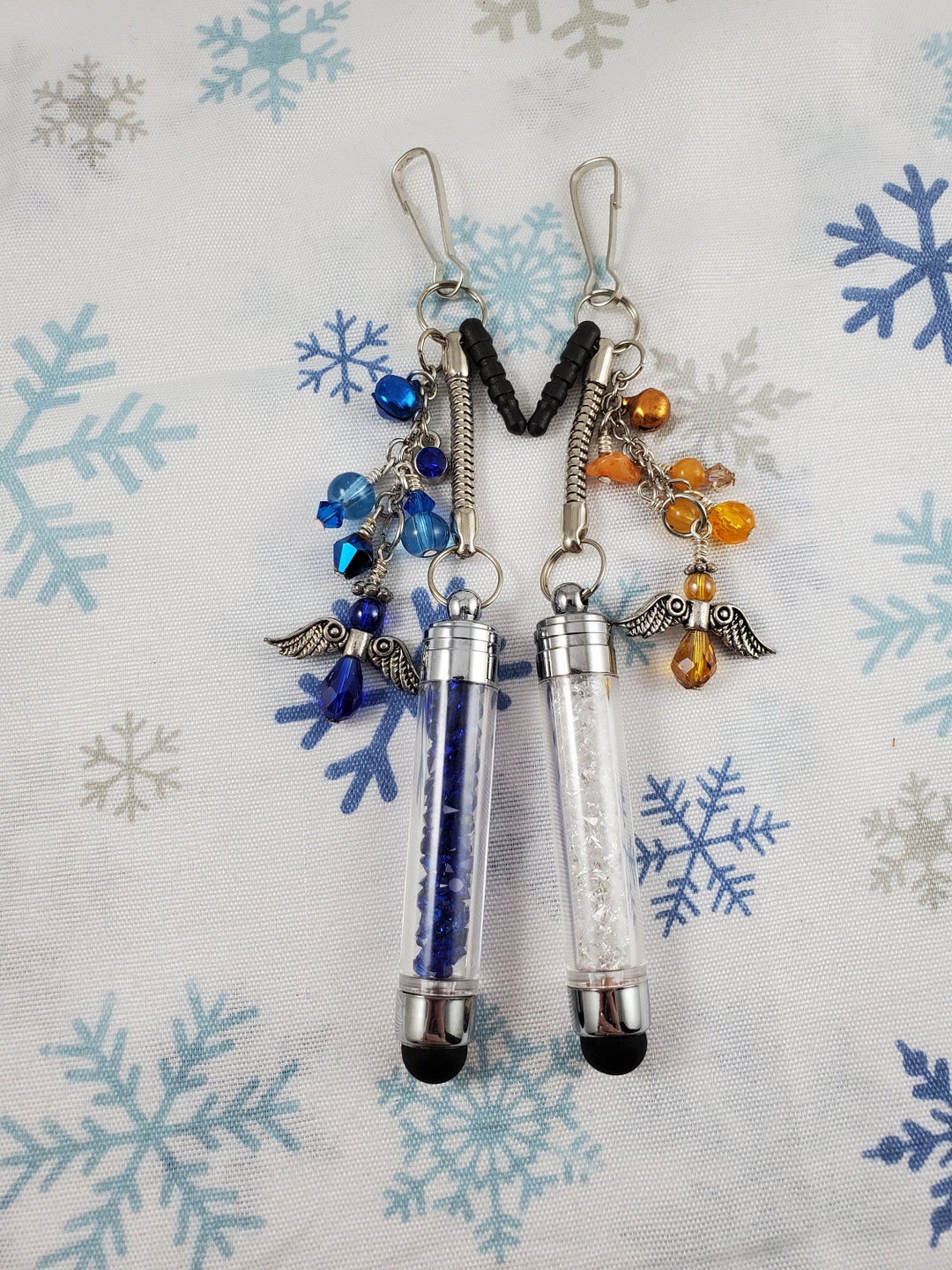 Birthstone Angel Cell Phone Charms With Stylus - Etsy