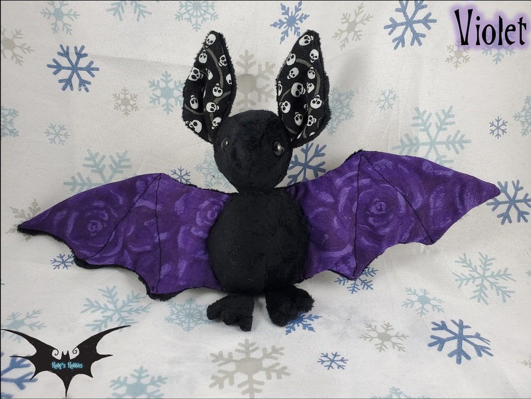 Violet Batling! - Stuffed Plush Bat, Made to Order, Unique Gift ...