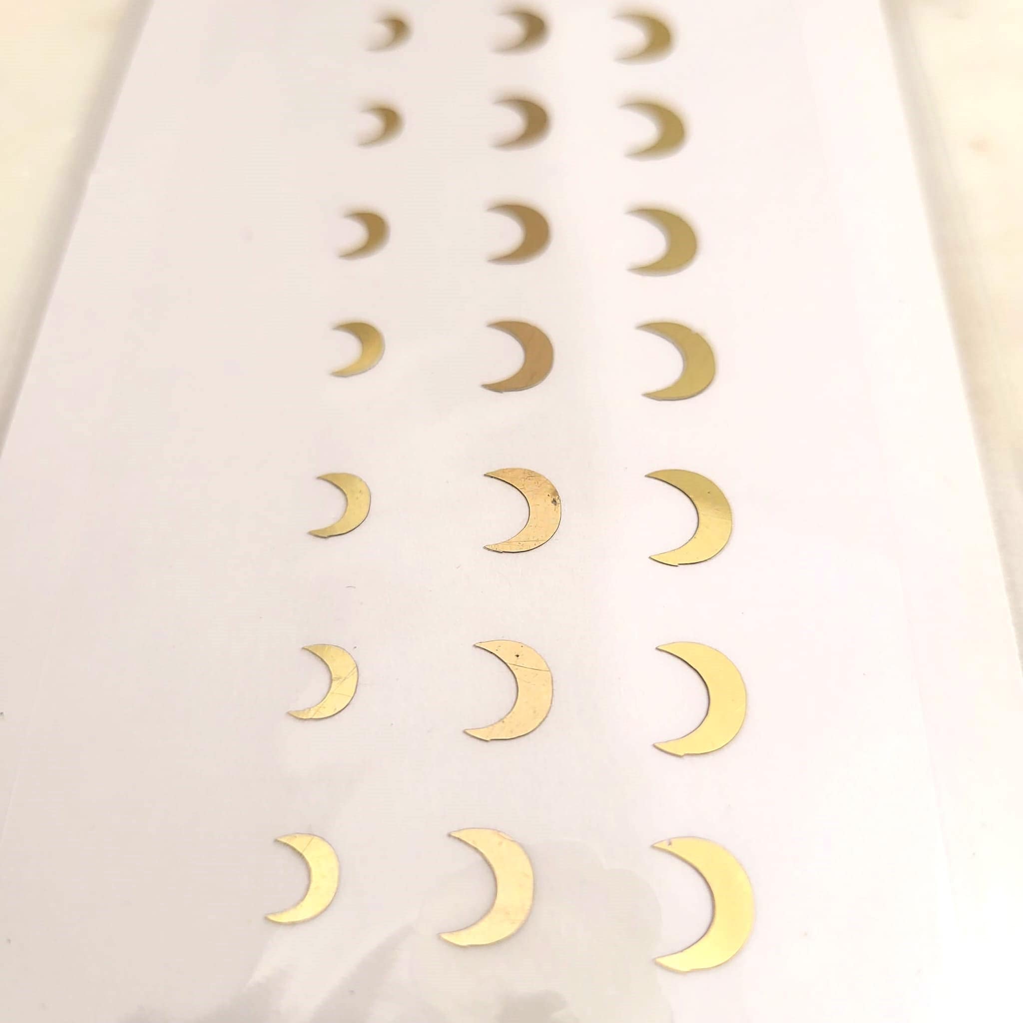 30 Half Moon Bindis in Crescent Shape / Bindi Stickers / Face Jewel ...