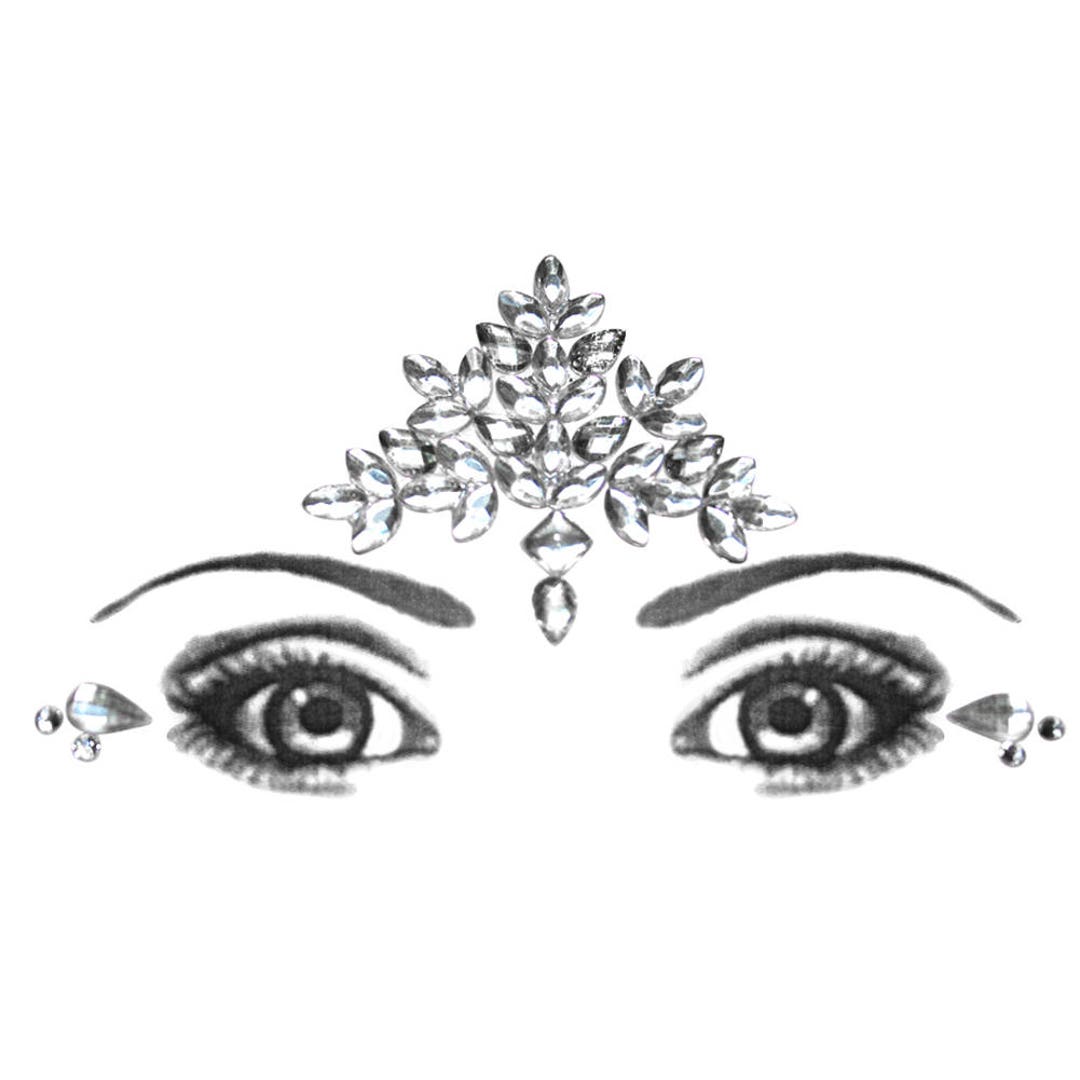 Festival Face Jewels & Eye Corners Rainbow Gems Bindi Rhinestone ...