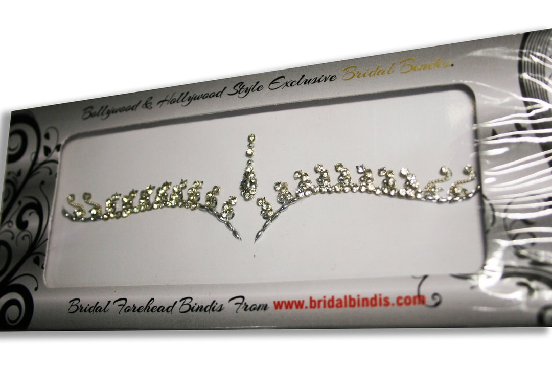 Bridal Bindi Silver Makeup Rhinestone Crystal Bindis for Third Eye. - Etsy