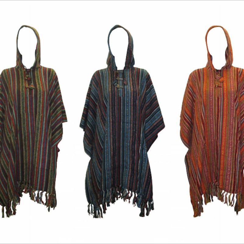 Poncho With Hood - Etsy