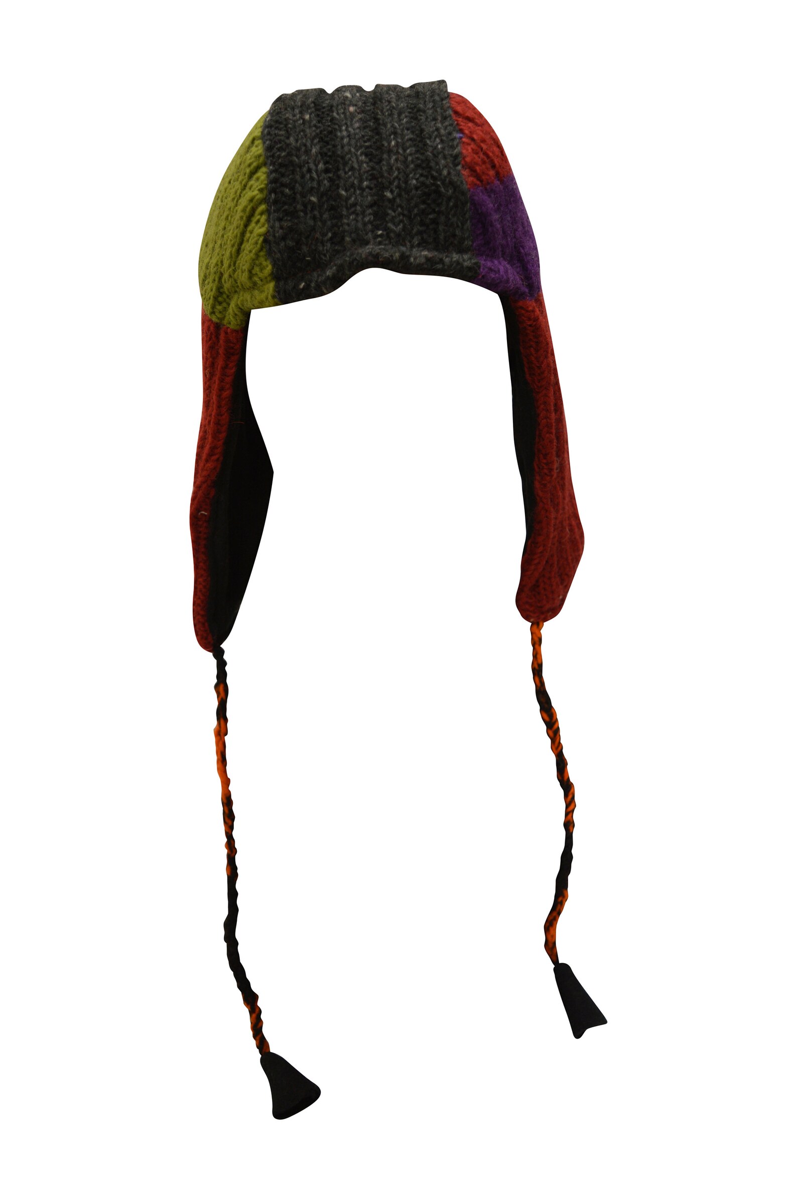 Handmade Knit 100% Wool Funky Unisex Multi Colour Tassel - Etsy UK