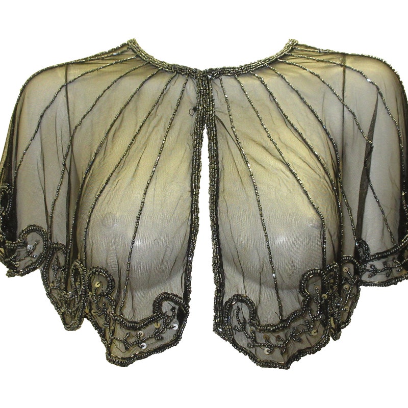 Beaded Capelet Shrug - Etsy UK