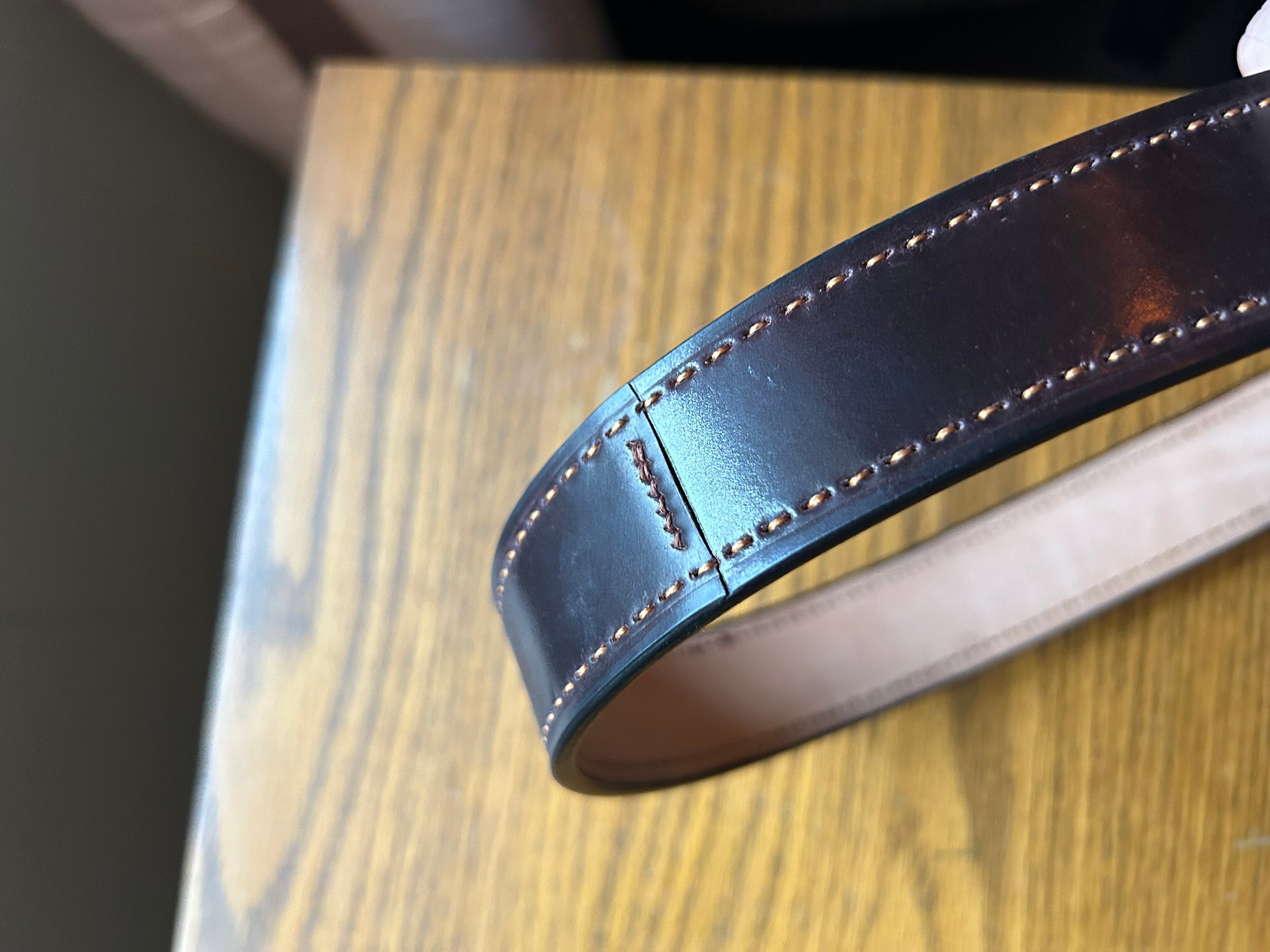 Horween Shell Cordovan Belt - Etsy