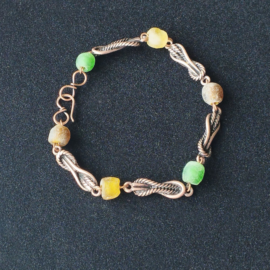 Roman Bracelet, Glass Bracelet, Hercules Knot Bracelet, Marriage Knot ...