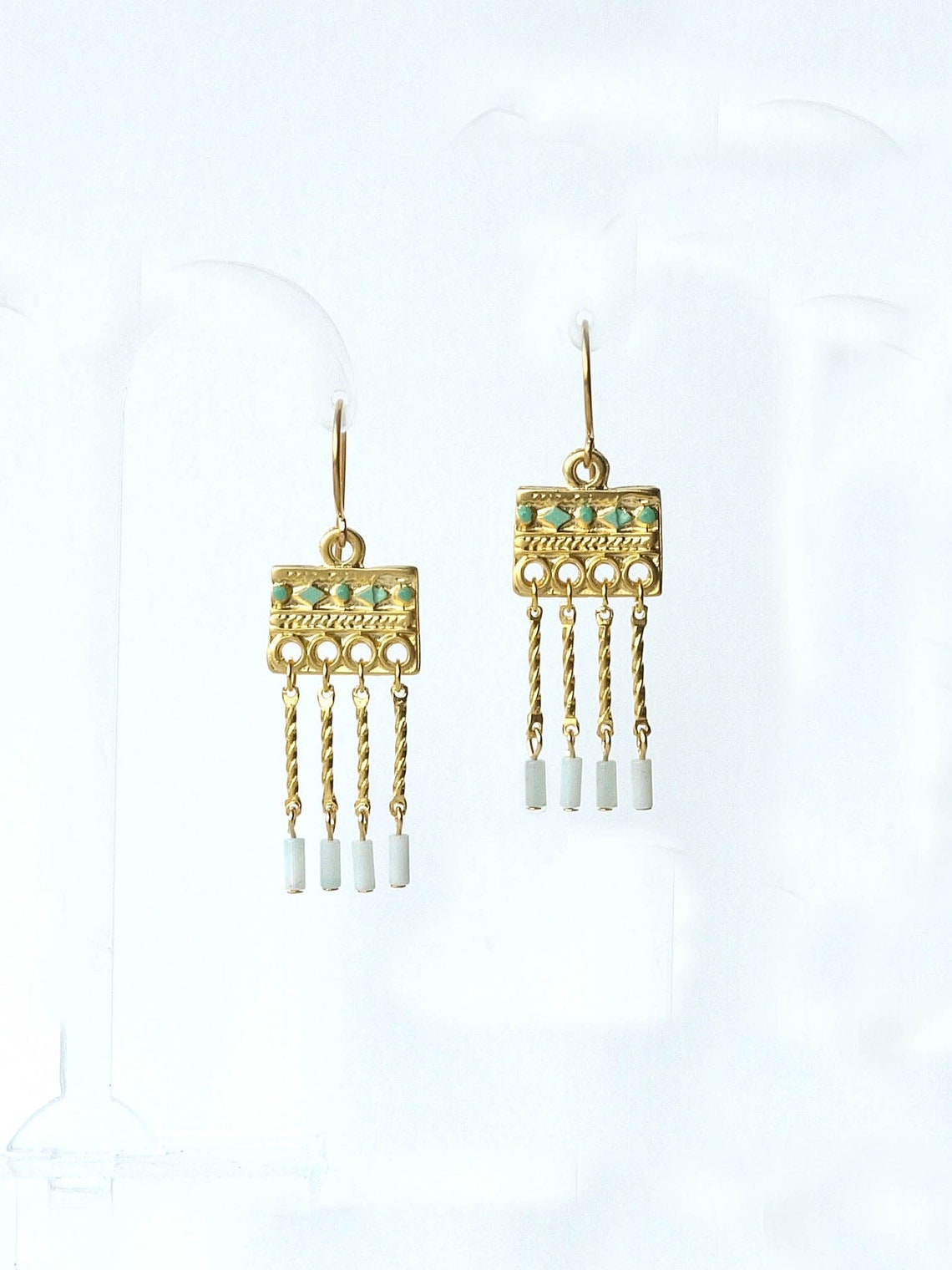 Roman Earrings Crotalia Roman Earrings Roman Inspired - Etsy