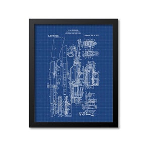Browning Automatic Rifle Patent Print Patent Art Print Patent Poster ...