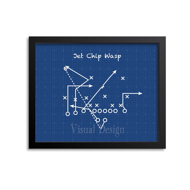 Jet Chip Wasp Football Play - Football Art - Kansas City Chiefs ...