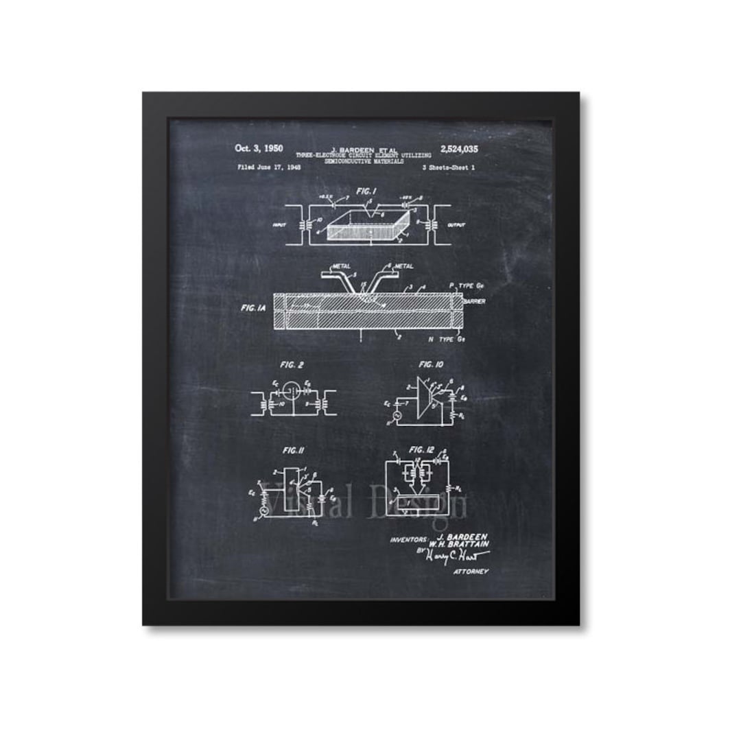 Transistor Patent Print - Patent Art Print - Patent Poster - Computer ...
