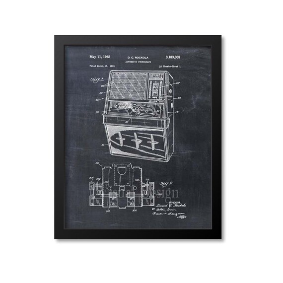 Jukebox Patent Print Art Music Wall Art Gift | Etsy