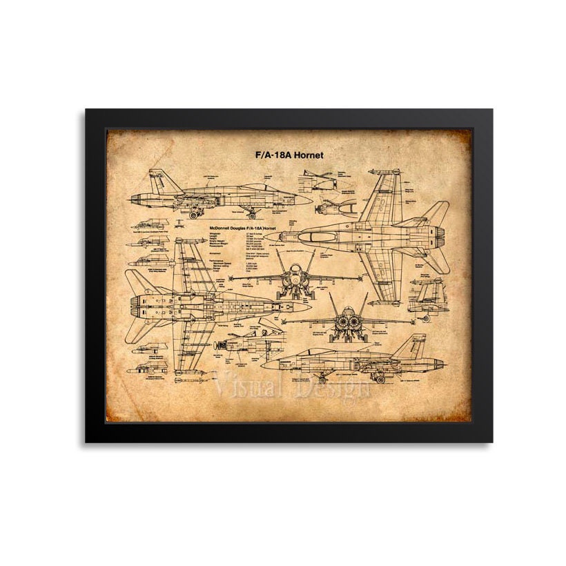 F18 Hornet Patent Print Patent Art Print Patent Poster | Etsy