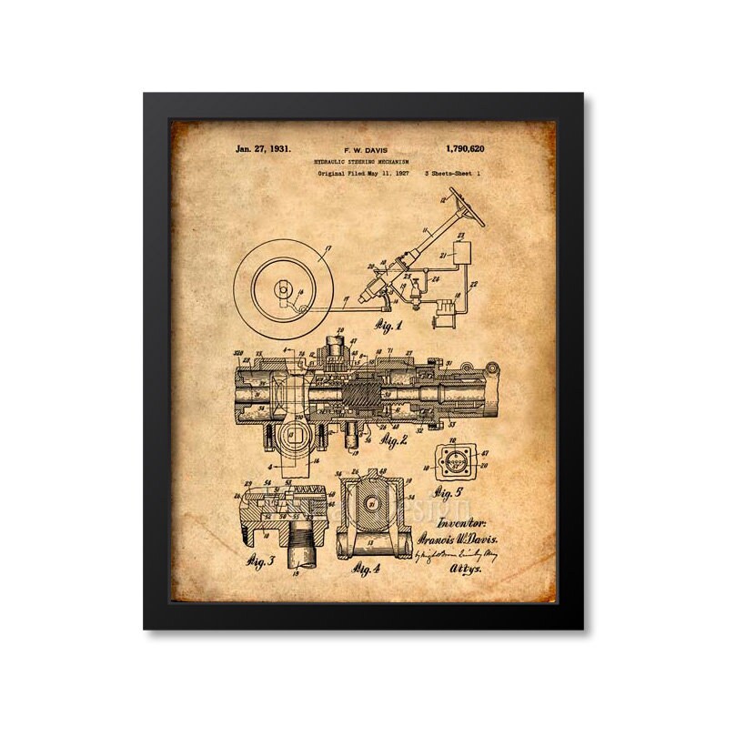 Power Steering Patent Print From 1931 Patent Art Print - Etsy UK